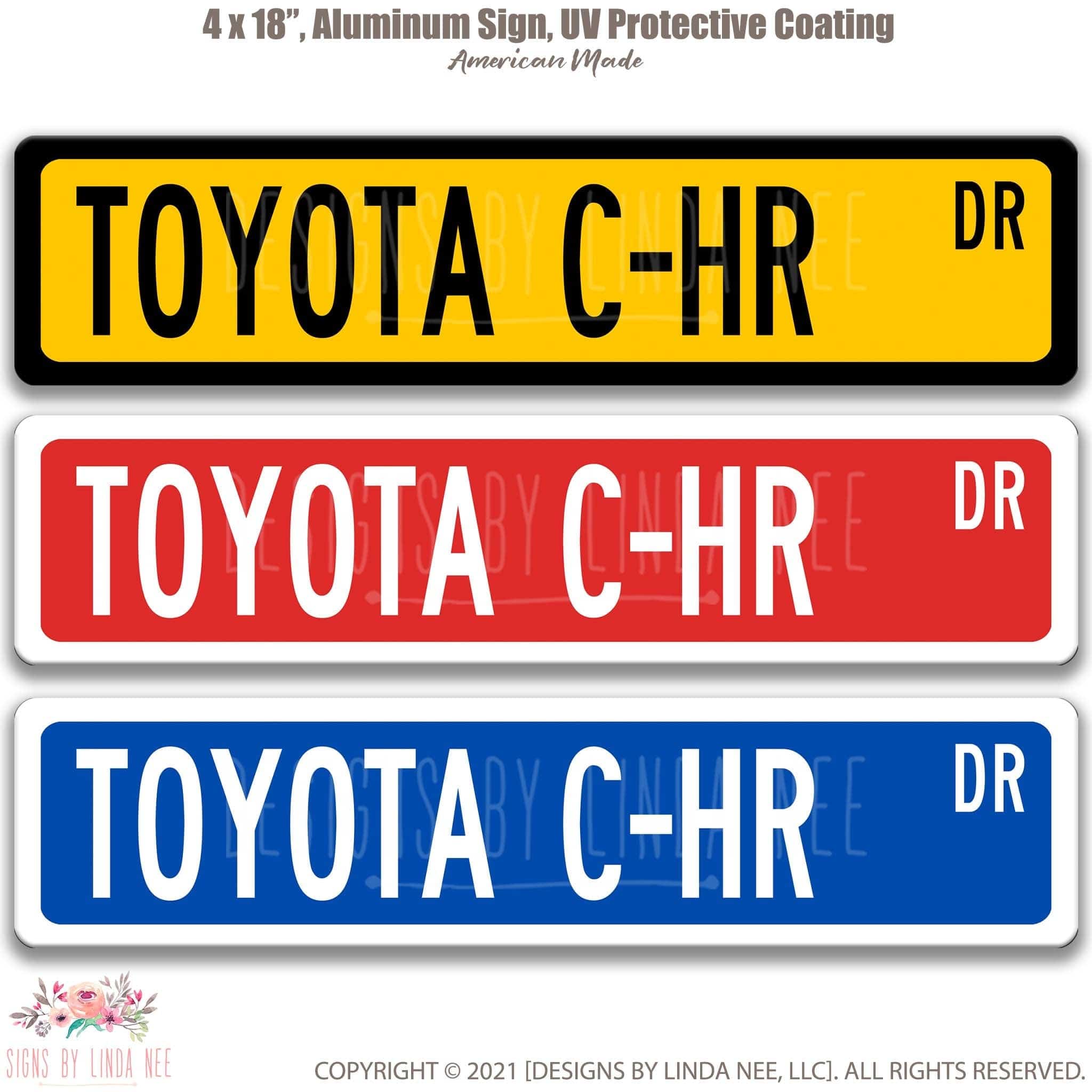 Toyota Metal Street Signs - Garage & Home Decor